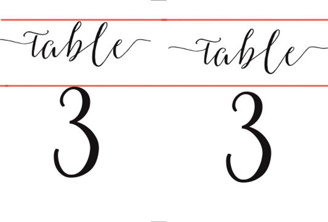 Small Table Numbers 3.5 X 5 Black and White Wedding Decor 1-30 - Etsy