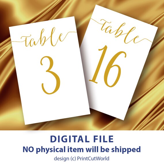 Modern Table Numbers 4x6 Printable Wedding Table Number 1-30 | Etsy