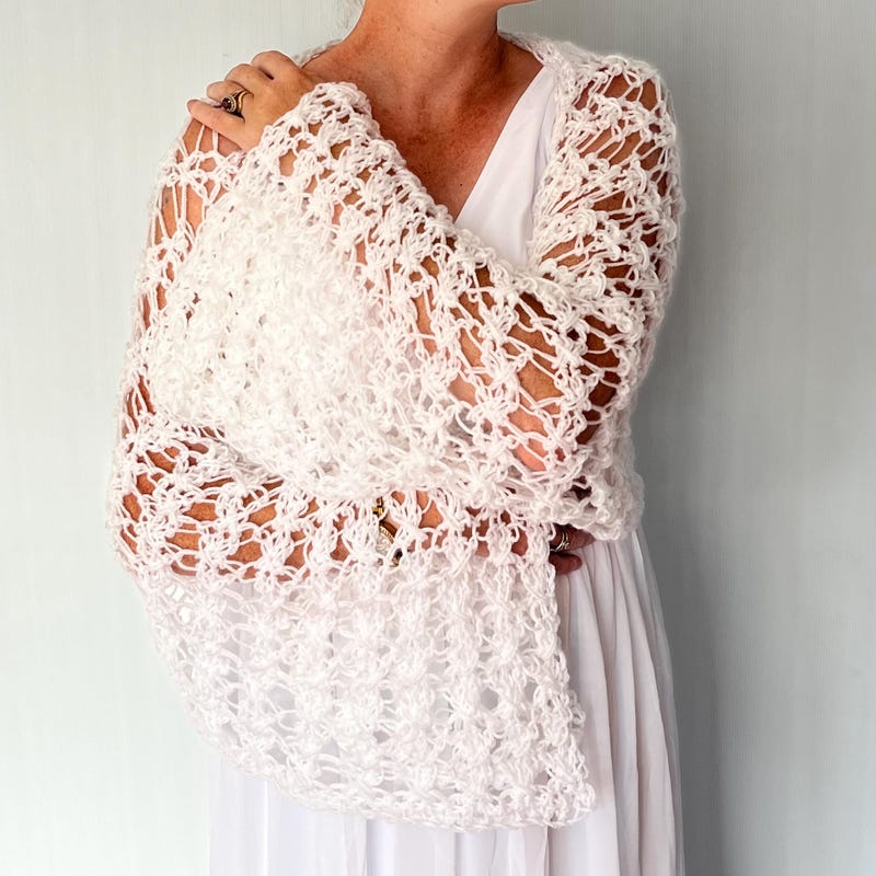 Crochet Bridal Shawl - Etsy