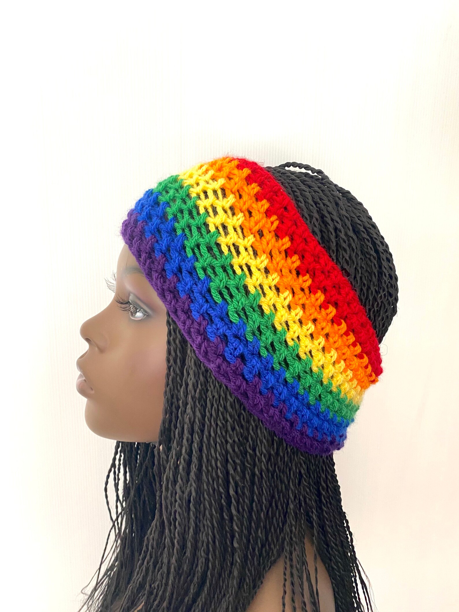 Gay Pride headband flag hat crochet hats lgbt lgbtq teens | Etsy