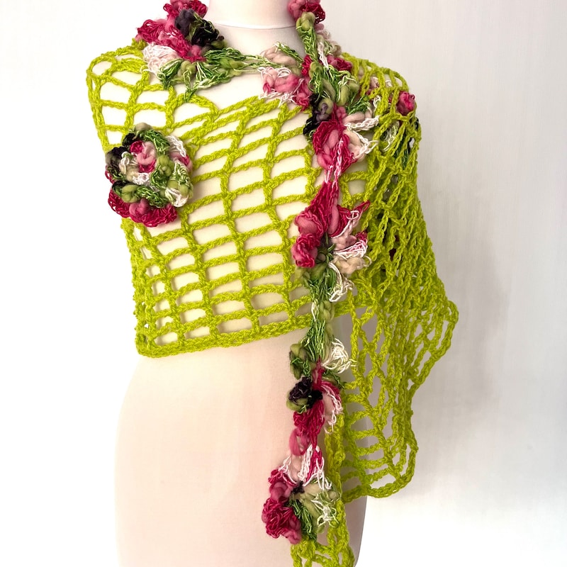 Flower Shawl - Etsy