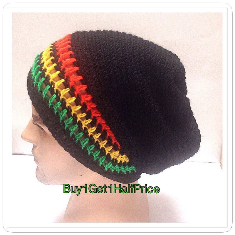 Rasta Beanie - Etsy