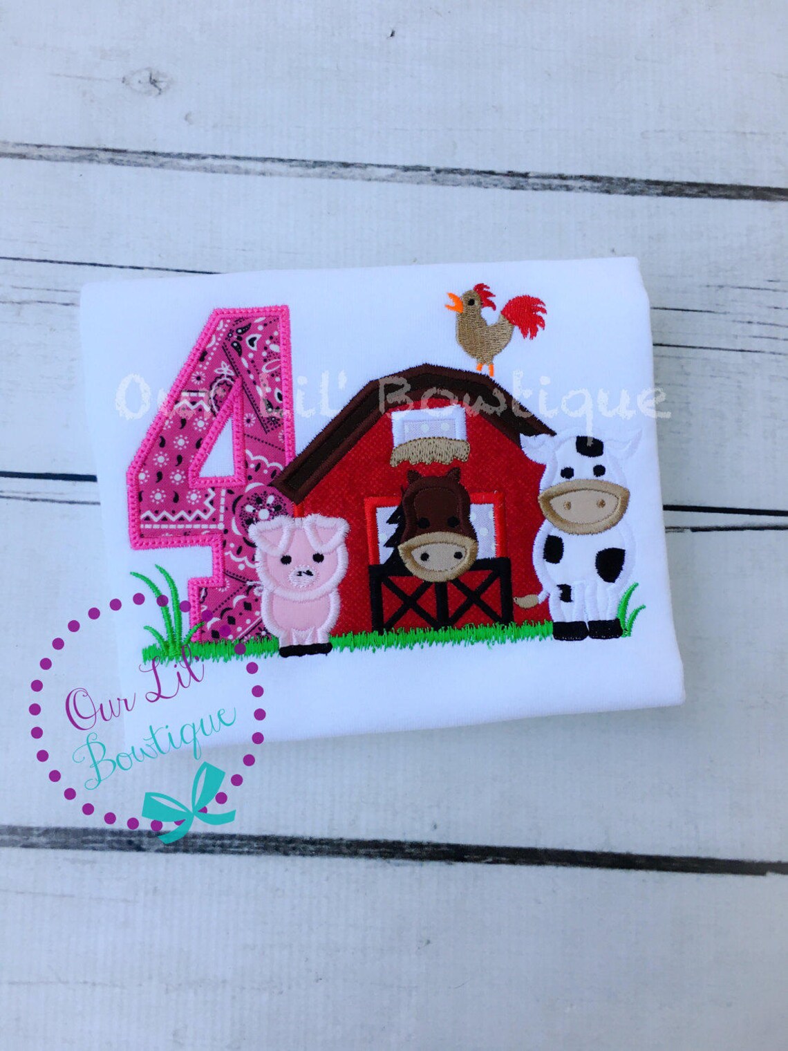 Farm Birthday Shirt Personalized Cow T Shirt Farm Shirt - Etsy
