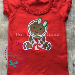 Gingerbread Christmas Shirt - Girls Christmas Dress - Gingerbread Shirt ...
