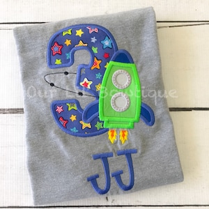 Rocket Ship Shirt - Astronaut Birthday Shirt - Space Birthday Shirt ...