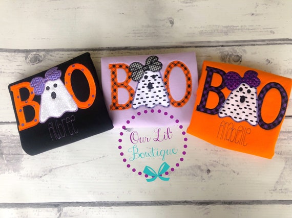 Ghost Halloween Shirt BOO Halloween Shirt Girls Halloween - Etsy