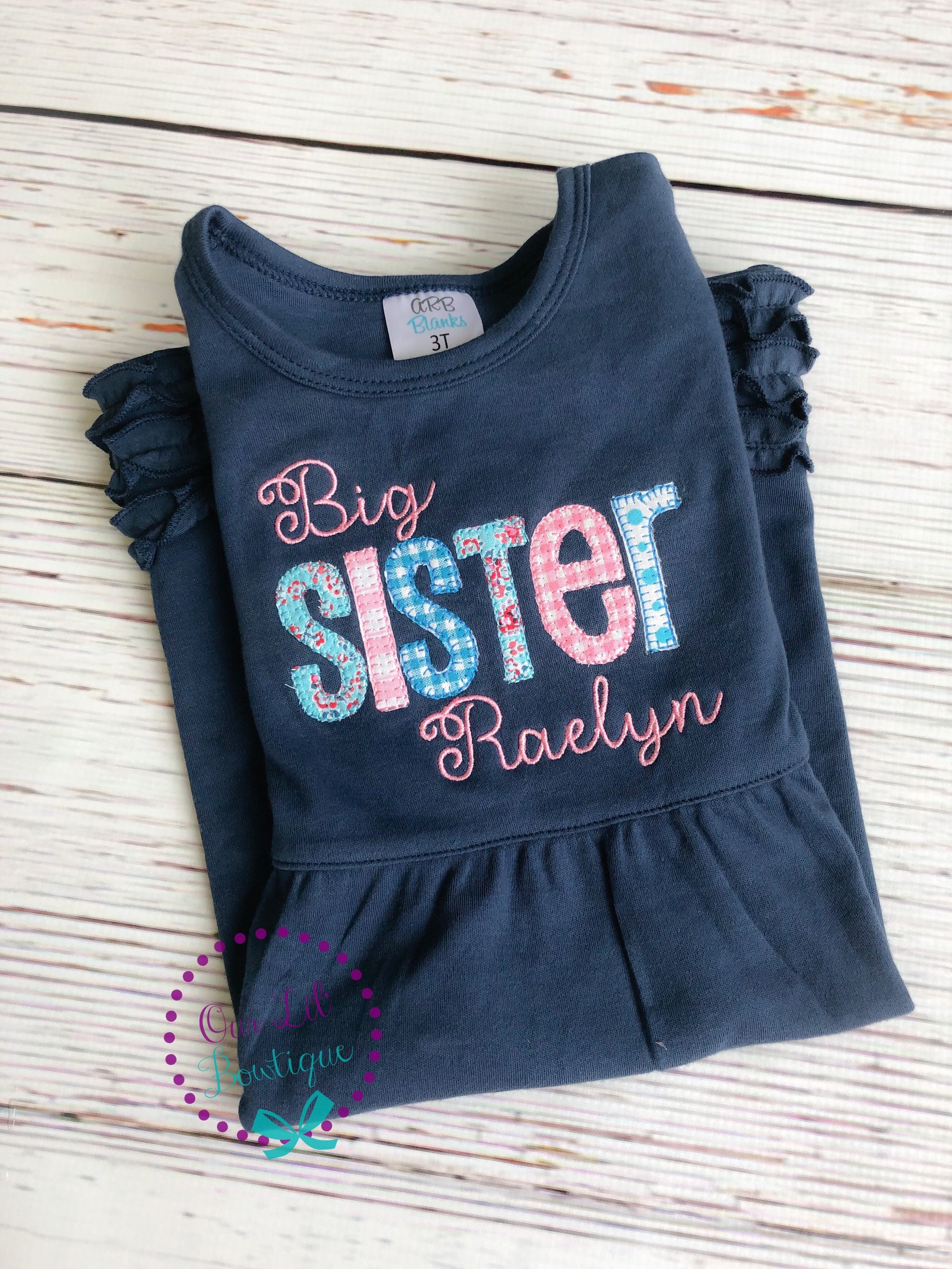 Big Sister Dress Baby Announcement Big Sister Little | Etsy