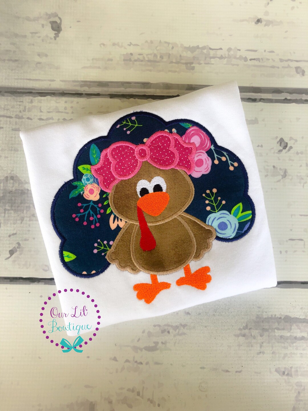 Turkey Shirt Floral Thanksgiving Shirt Turkey - Etsy