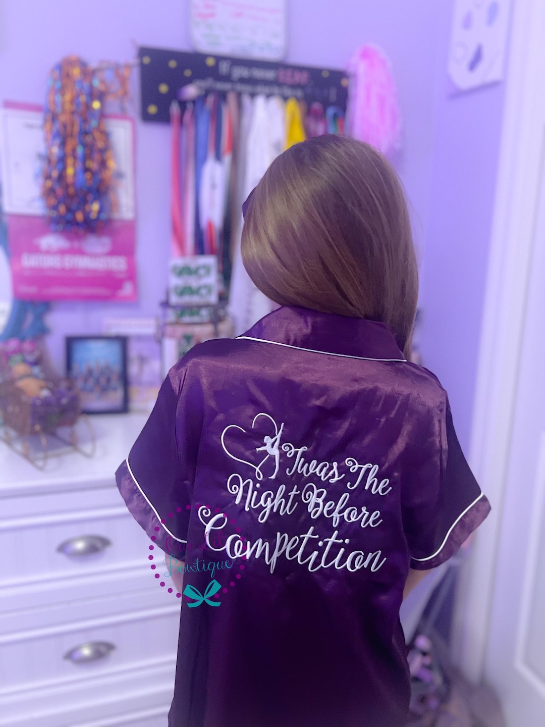 Gymnastics Pajamas - Gymnast Pjs - Gymnast Birthday - Personalized ...