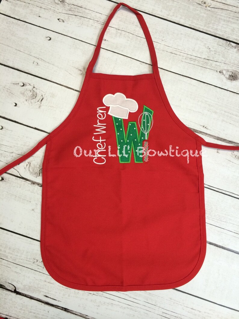 Personalized Chef Letter Apron Personalized Apron | Etsy