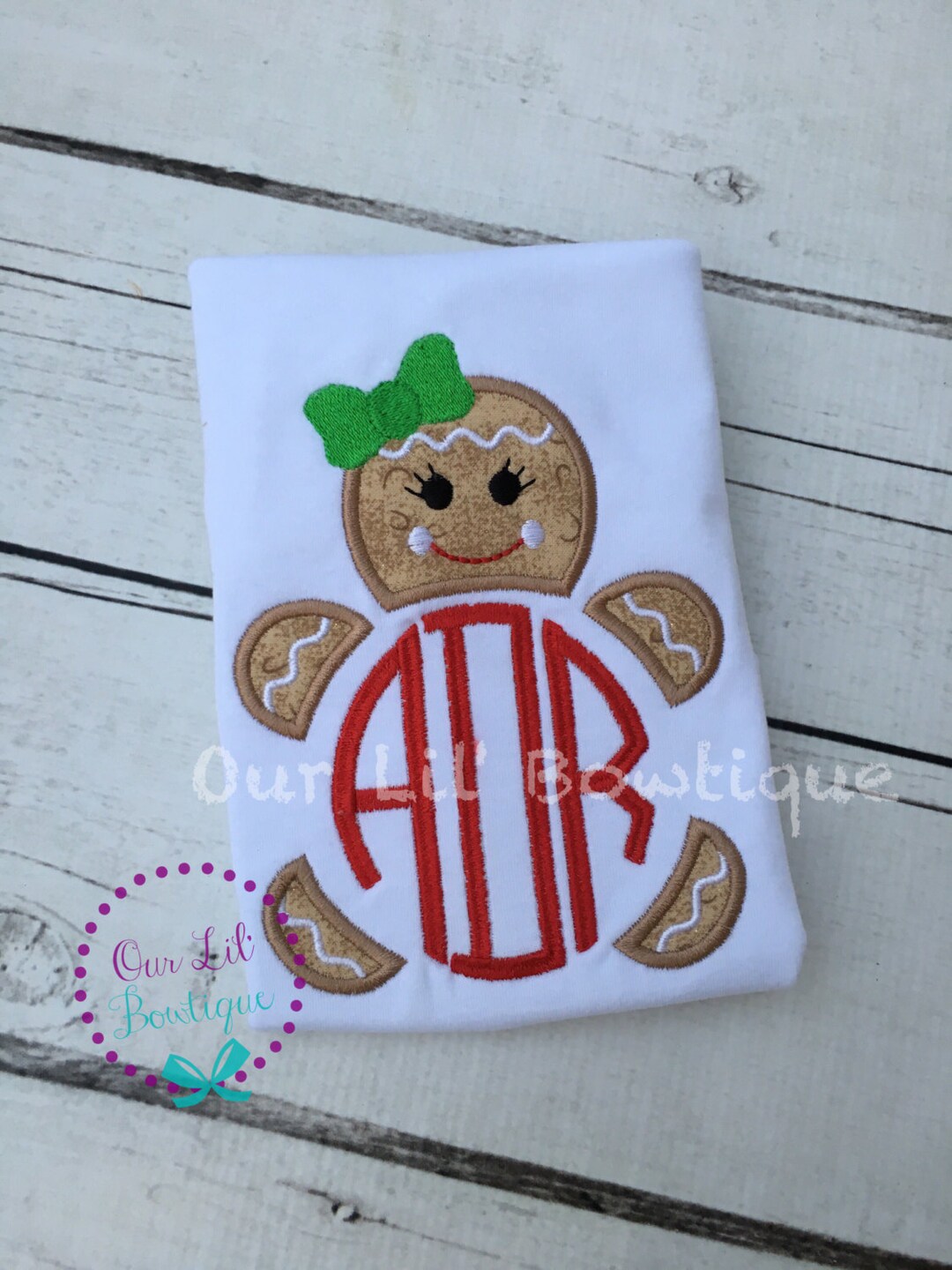 Gingerbread Christmas Shirt - Girls Christmas Dress - Gingerbread Shirt ...