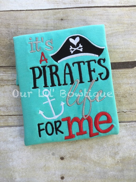 It's A Pirates Life for Me Pirate Shirt Pirate Boy | Etsy