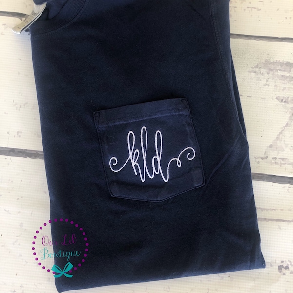 Pocket Monogram - Etsy