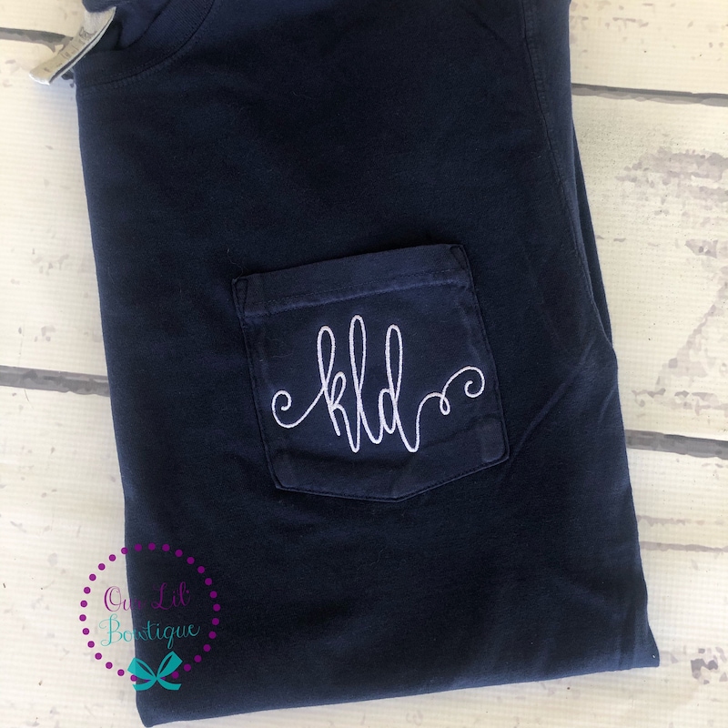 Pocket Monogram - Etsy