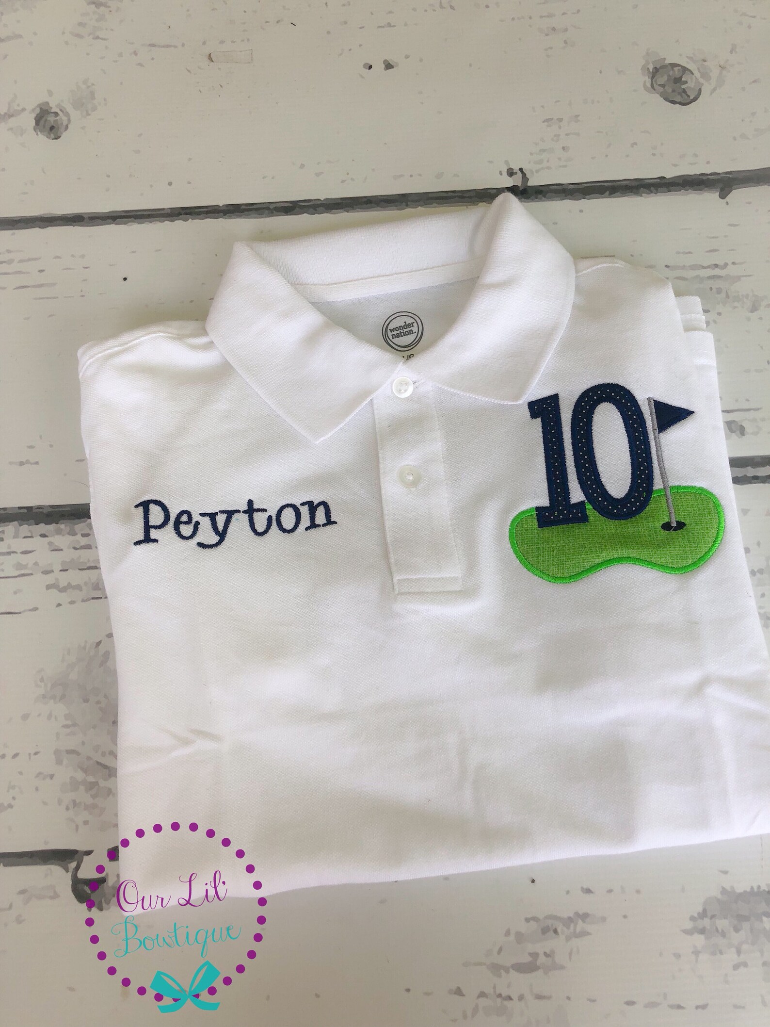 Golf Polo Birthday Shirt Boys Birthday Shirt Hole in One - Etsy