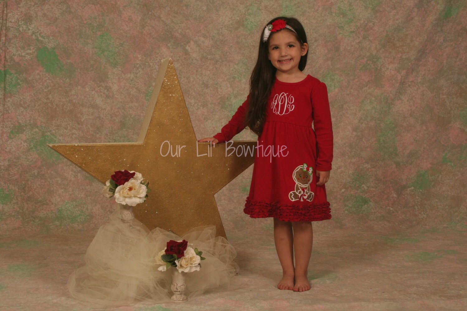Gingerbread Christmas Shirt - Girls Christmas Dress - Gingerbread Shirt ...