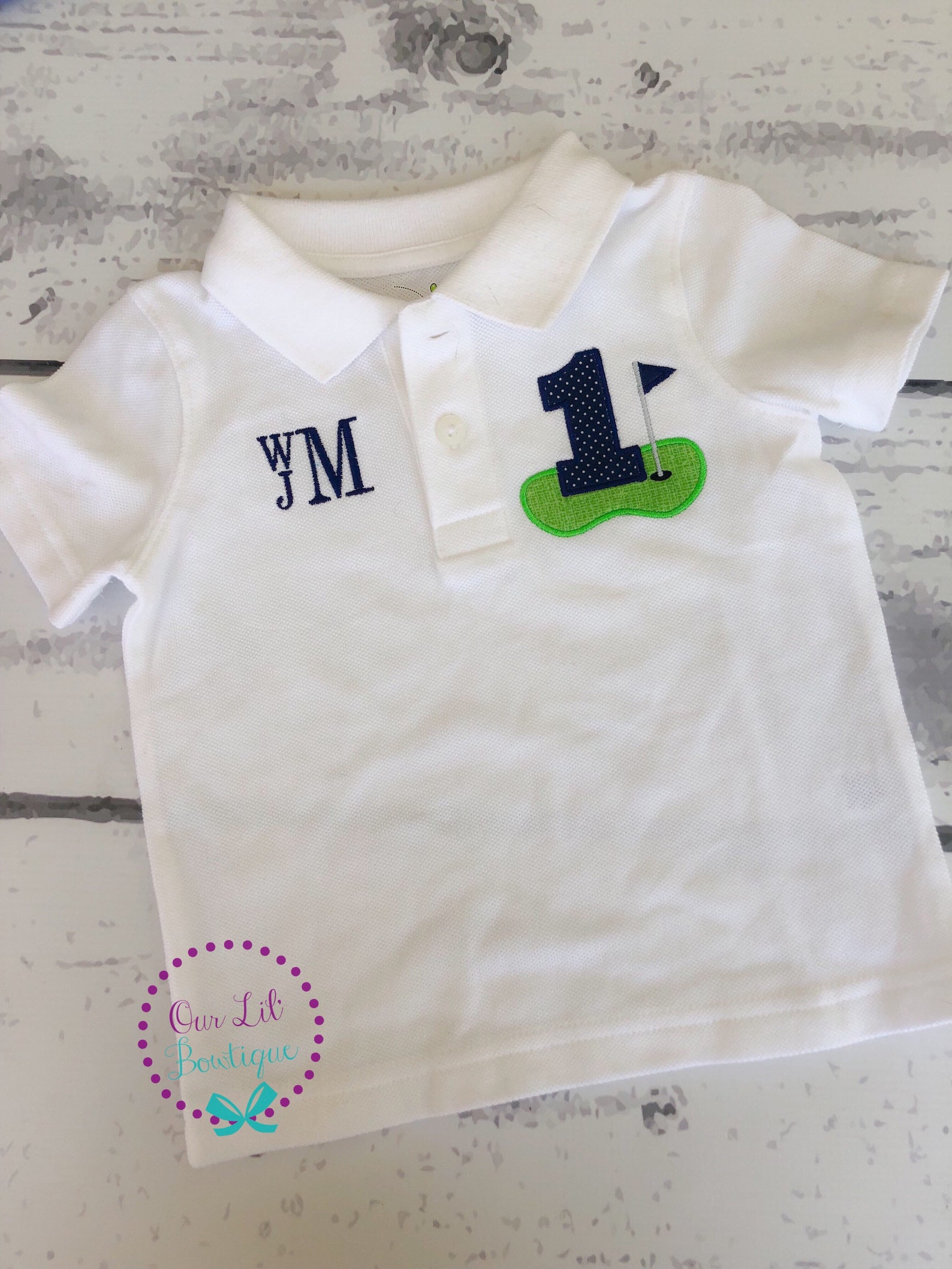 Golf Polo Birthday Shirt Boys Birthday Shirt Hole in One - Etsy