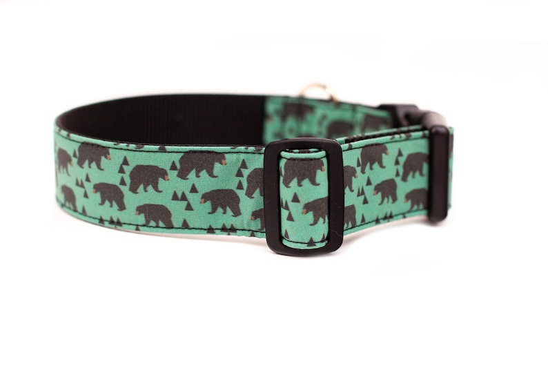 Bear Dog collar Adventure Nature Woodland collar outdoor | Etsy