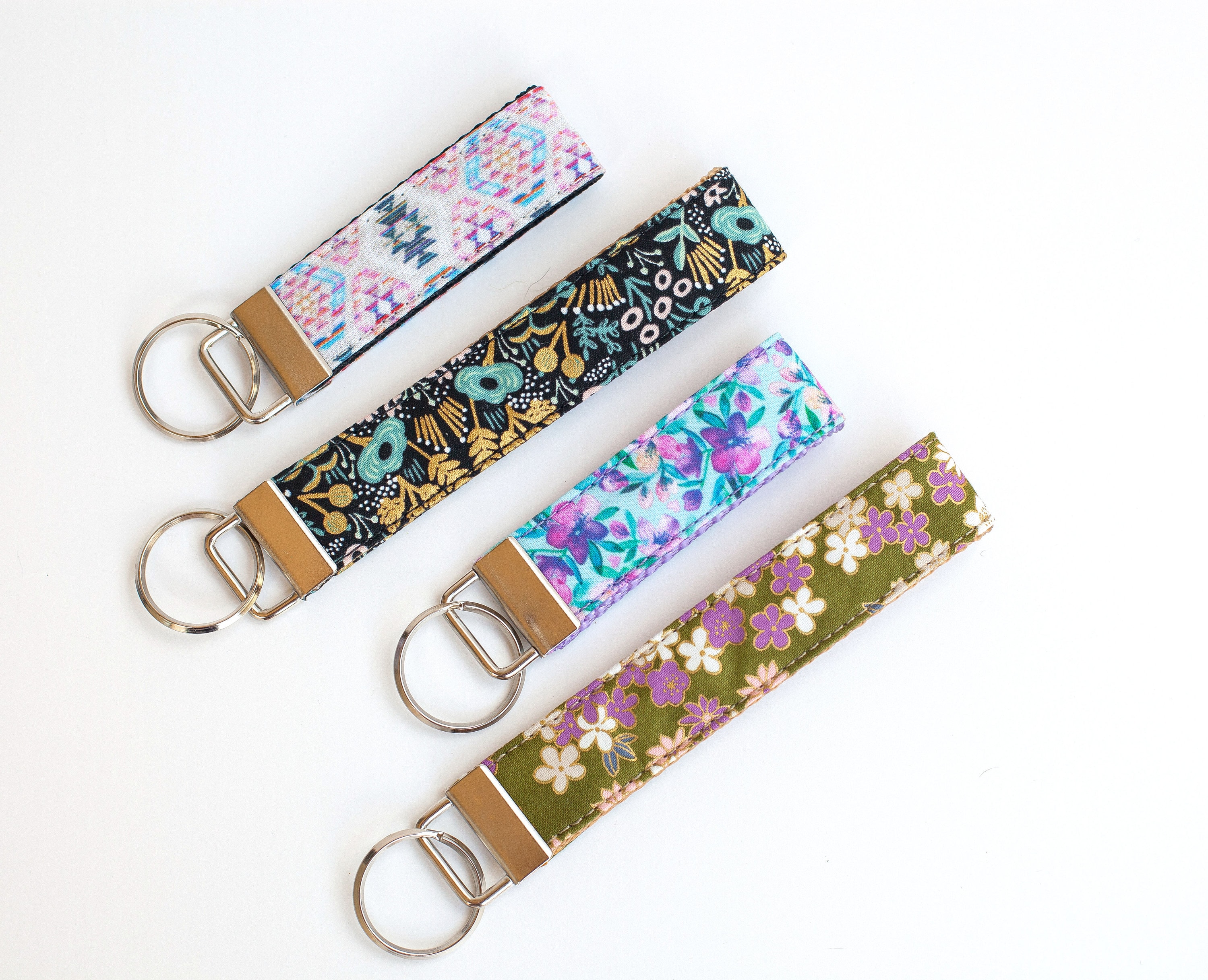 Key Fobs keychain wristlet key fob mini key fob key ring | Etsy