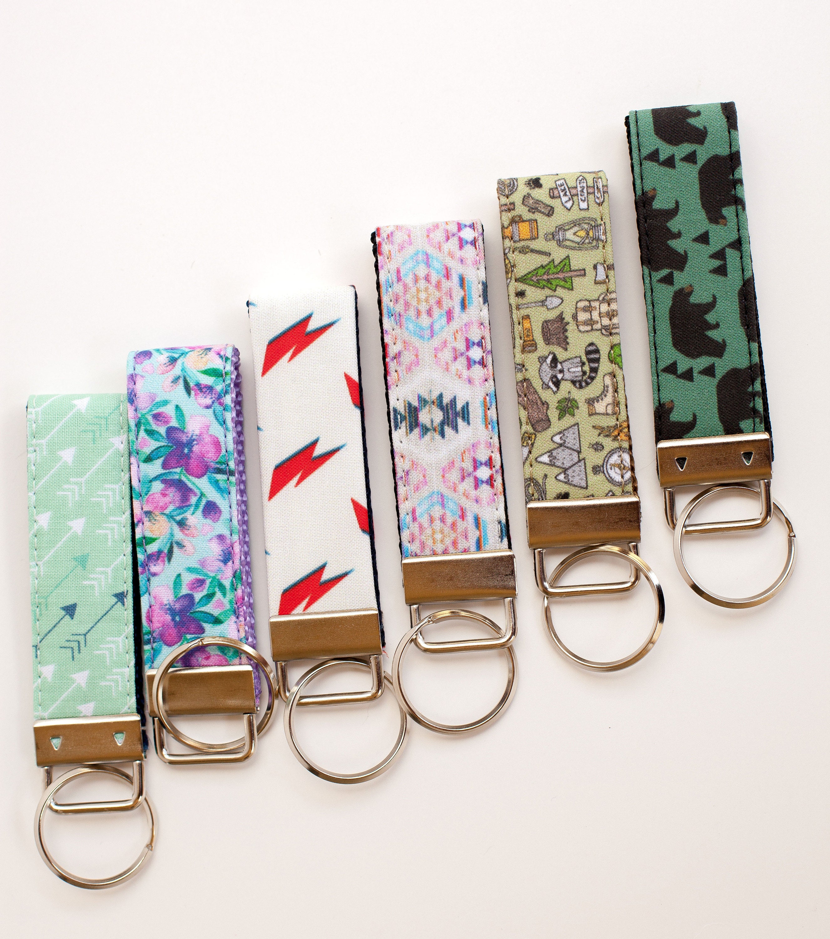 Key Fobs keychain wristlet key fob mini key fob key ring | Etsy