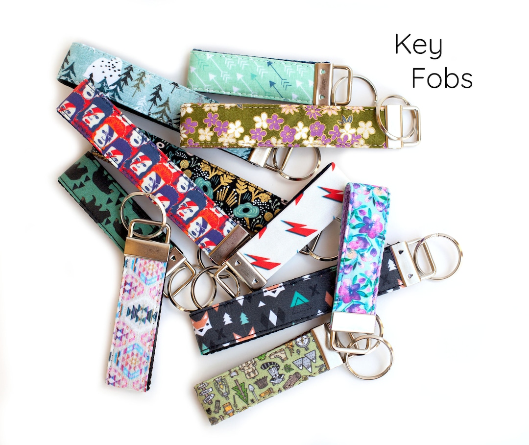 Key Fobs, Keychain, Wristlet Key Fob, Mini Key Fob, Key Ring, Floral ...