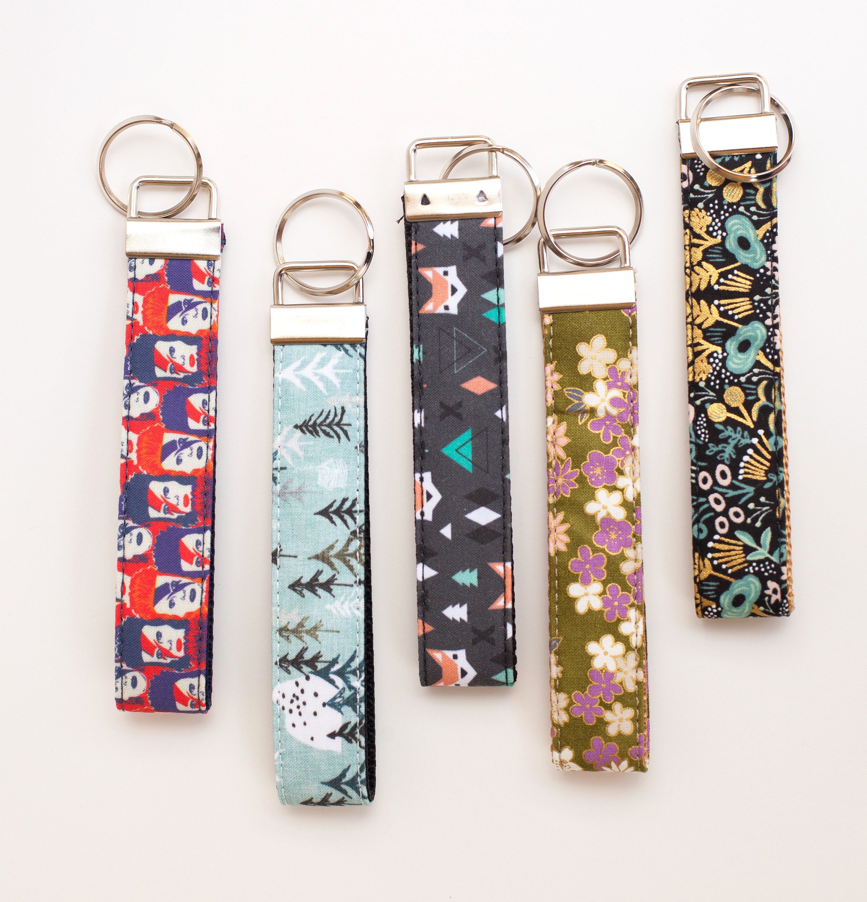 Key Fobs keychain wristlet key fob mini key fob key ring | Etsy