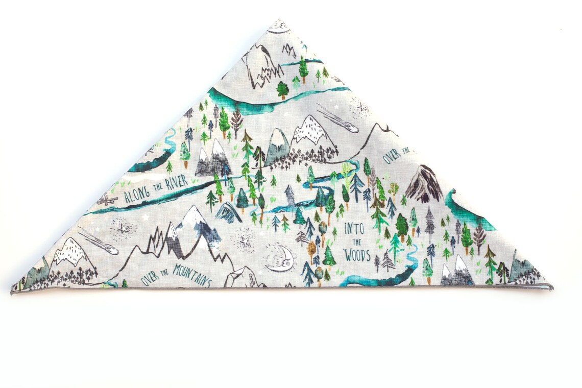 Outdoor Nature Dog Bandana Adventure Dog Bandana Hiking - Etsy