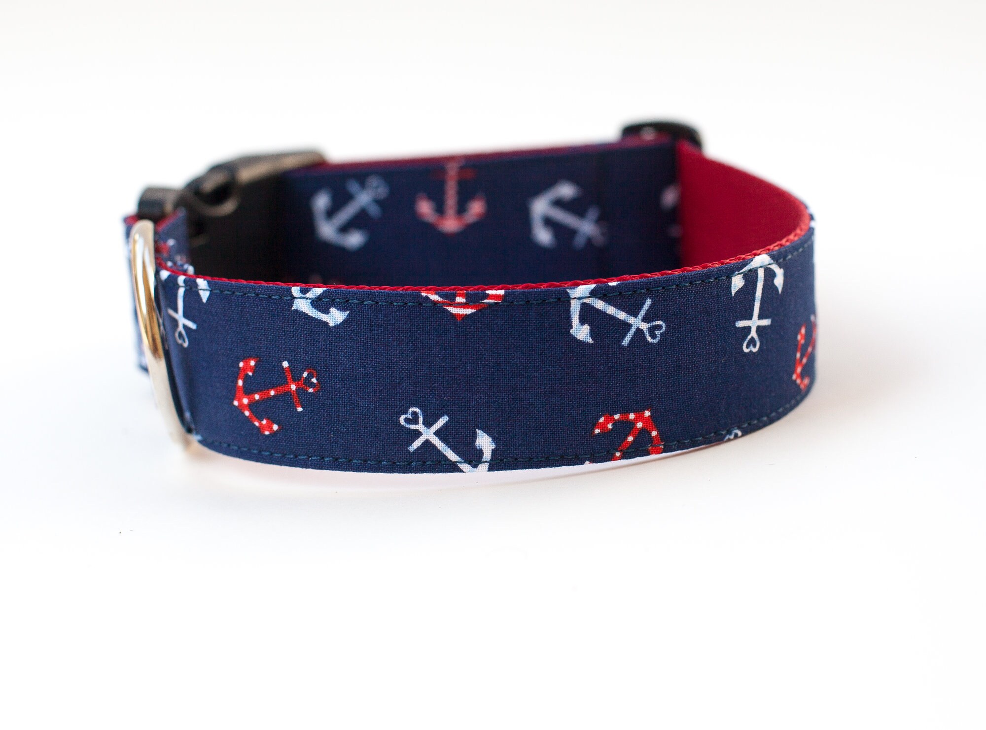 Nautical Dog Collar Anchors Dog Collar Sailing Dog Collar | Etsy