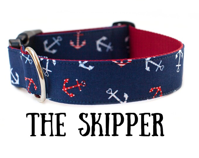 Nautical Dog Collar Anchors Dog Collar Sailing Dog Collar - Etsy