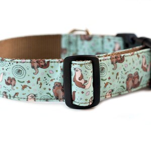 Sea Otter Dog Collar, Ocean Dog Collar, Outdoor Dog Collar, Otter Dog ...