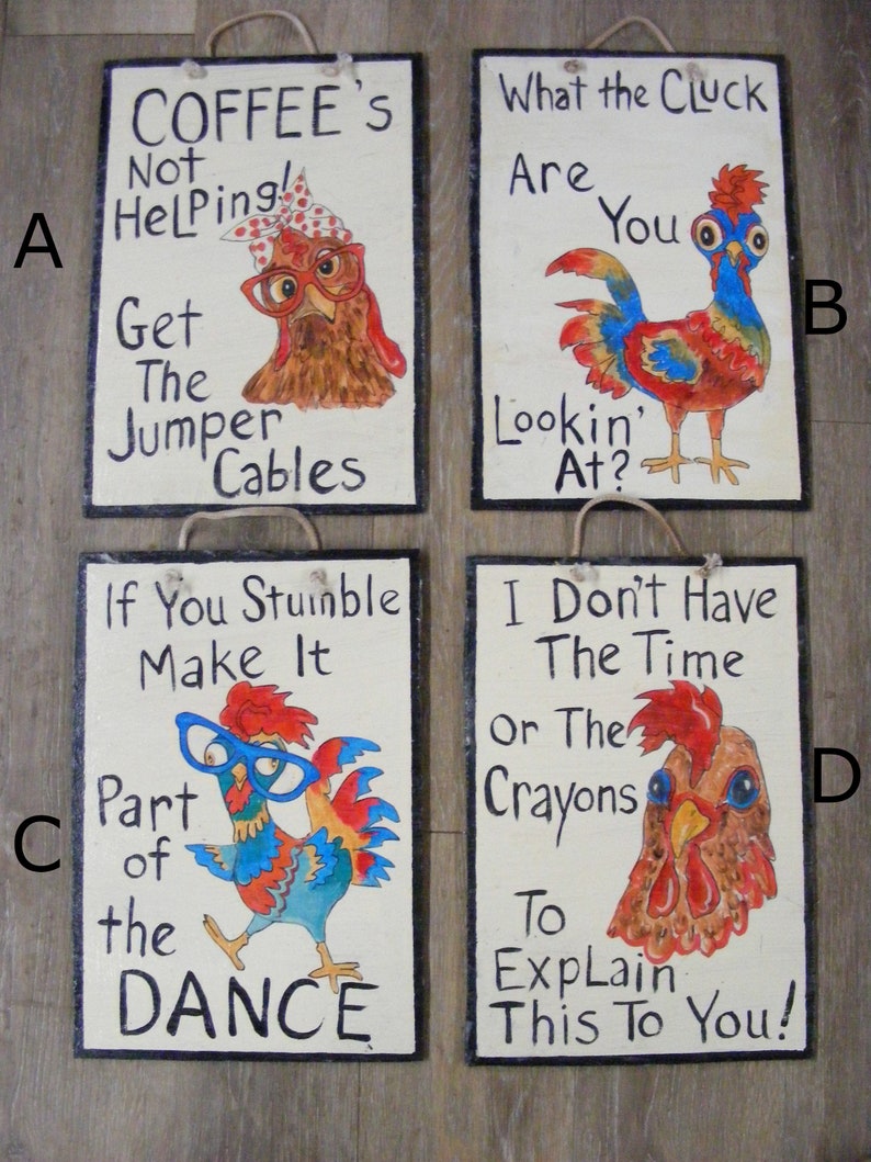 Funny Chicken Signs 2 | Etsy
