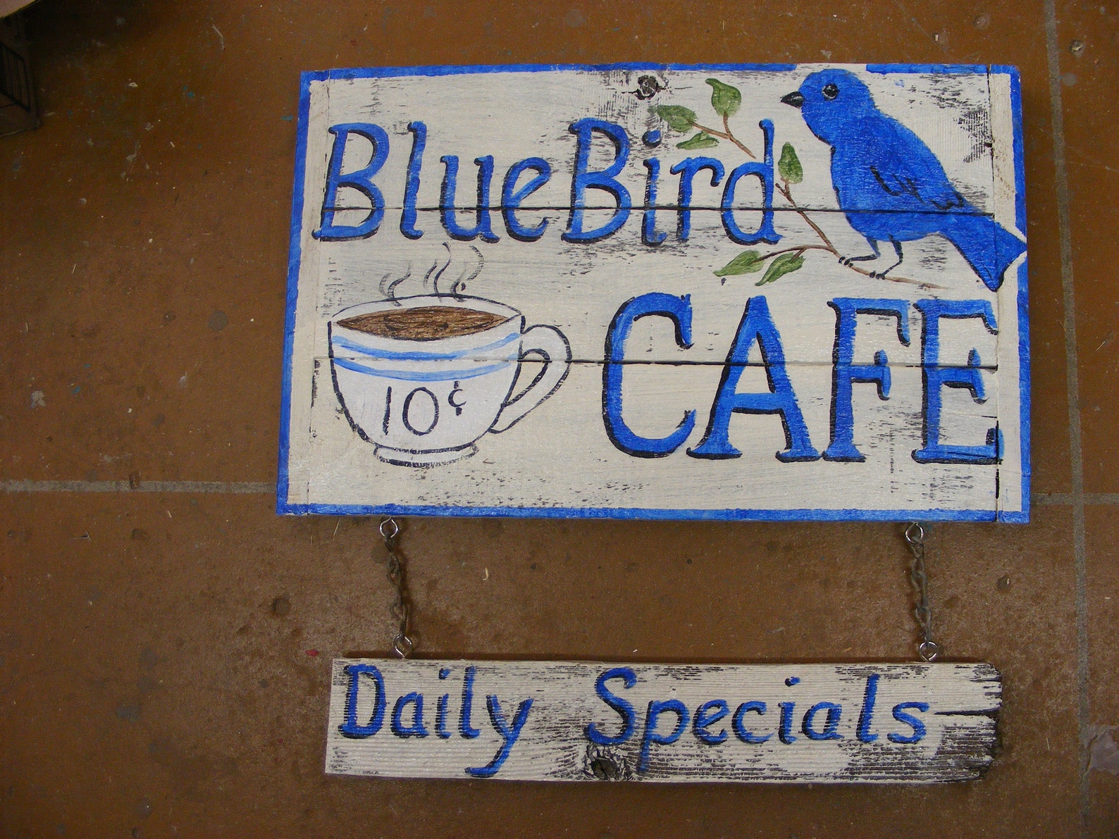 Blue Bird Cafe Sign... Customize It - Etsy