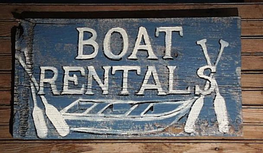 Wooden Boat Rental Sign--may Be Customized - Etsy