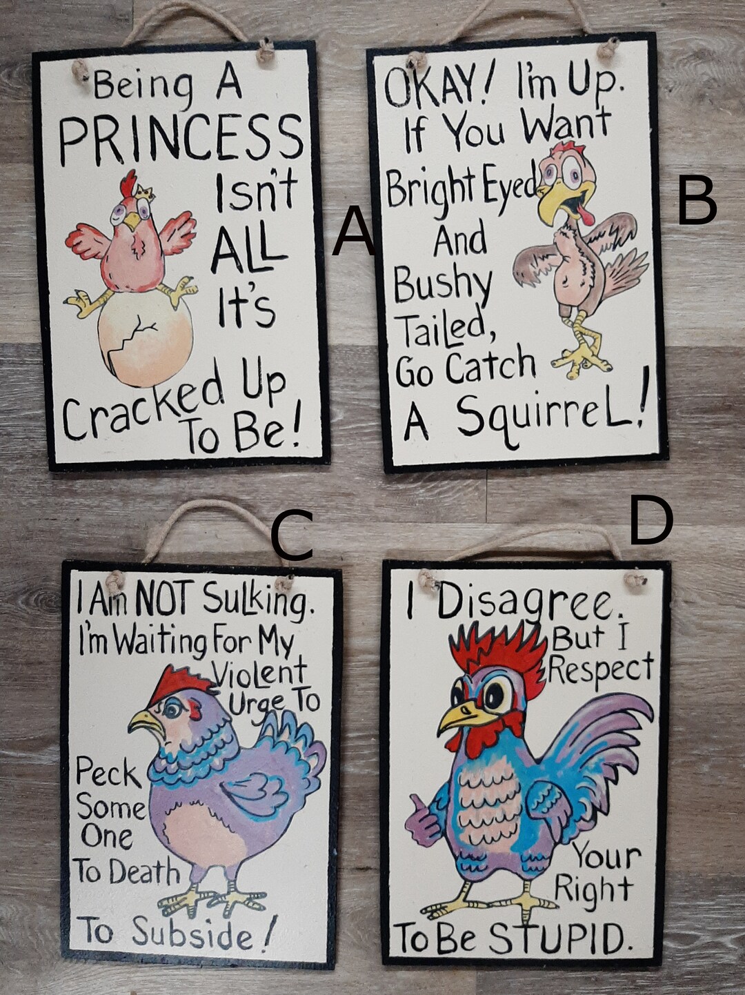 Funny Chicken Signs 11 - Etsy