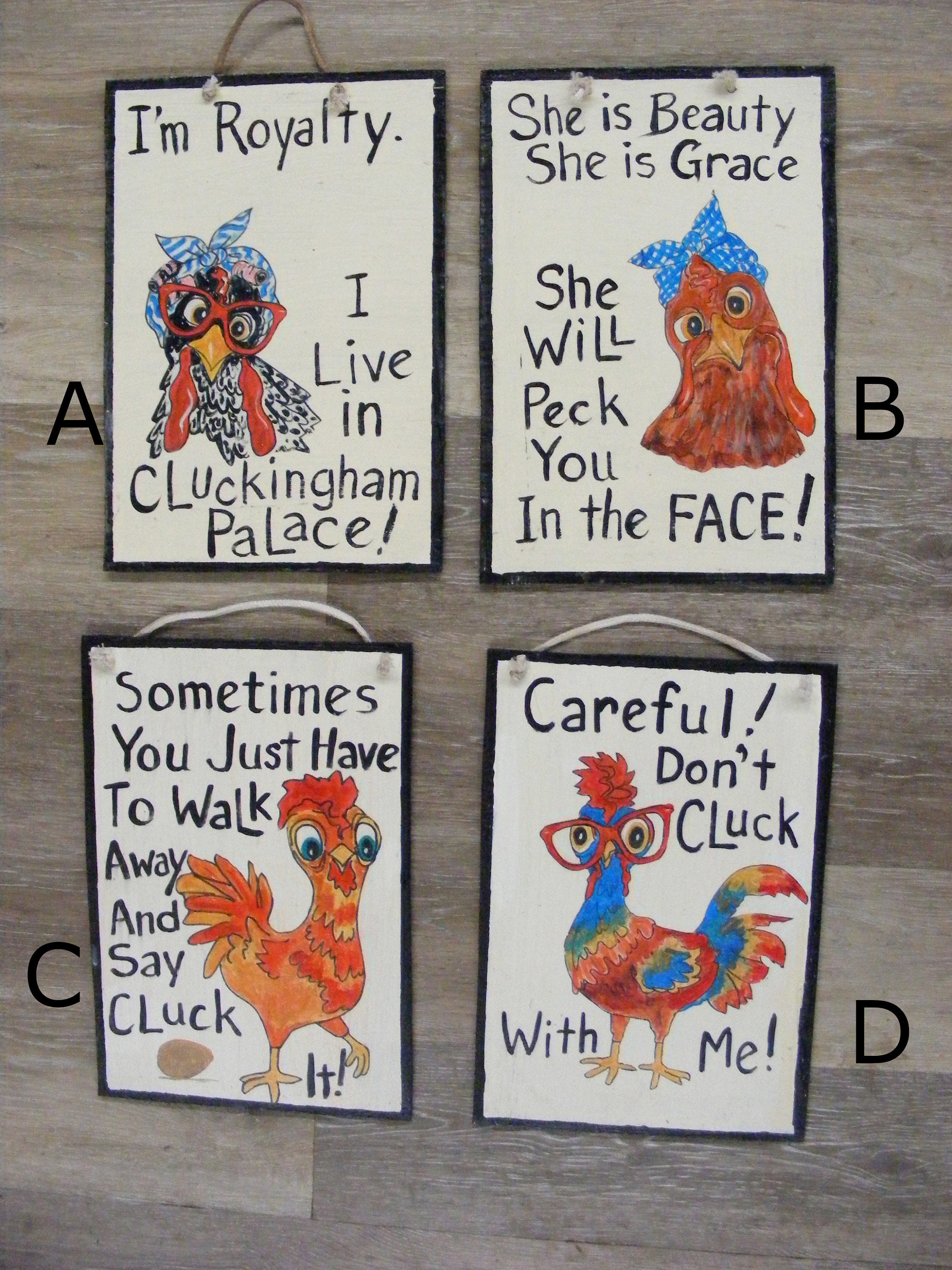 Funny Chicken Signs 5 | Etsy