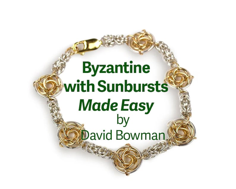 Tutorial for Byzantine Sunburst Chainmaille Bracelet Design, Download ...