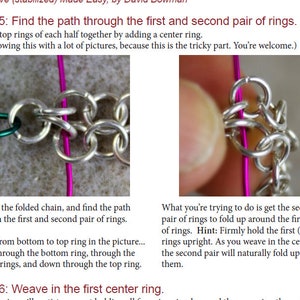 Elfweave Chainmaille Instructions, Easy Chainmaille Tutorial, Jewelry Design Instructions, PDF ...