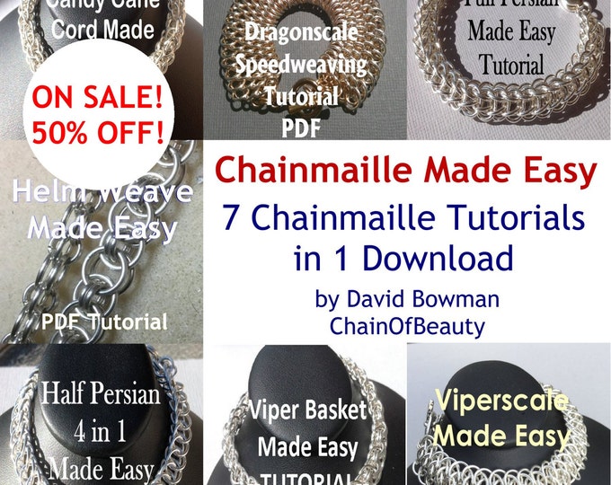 Chain Maille Tutorial Captured Beads Bracelet - Etsy Canada