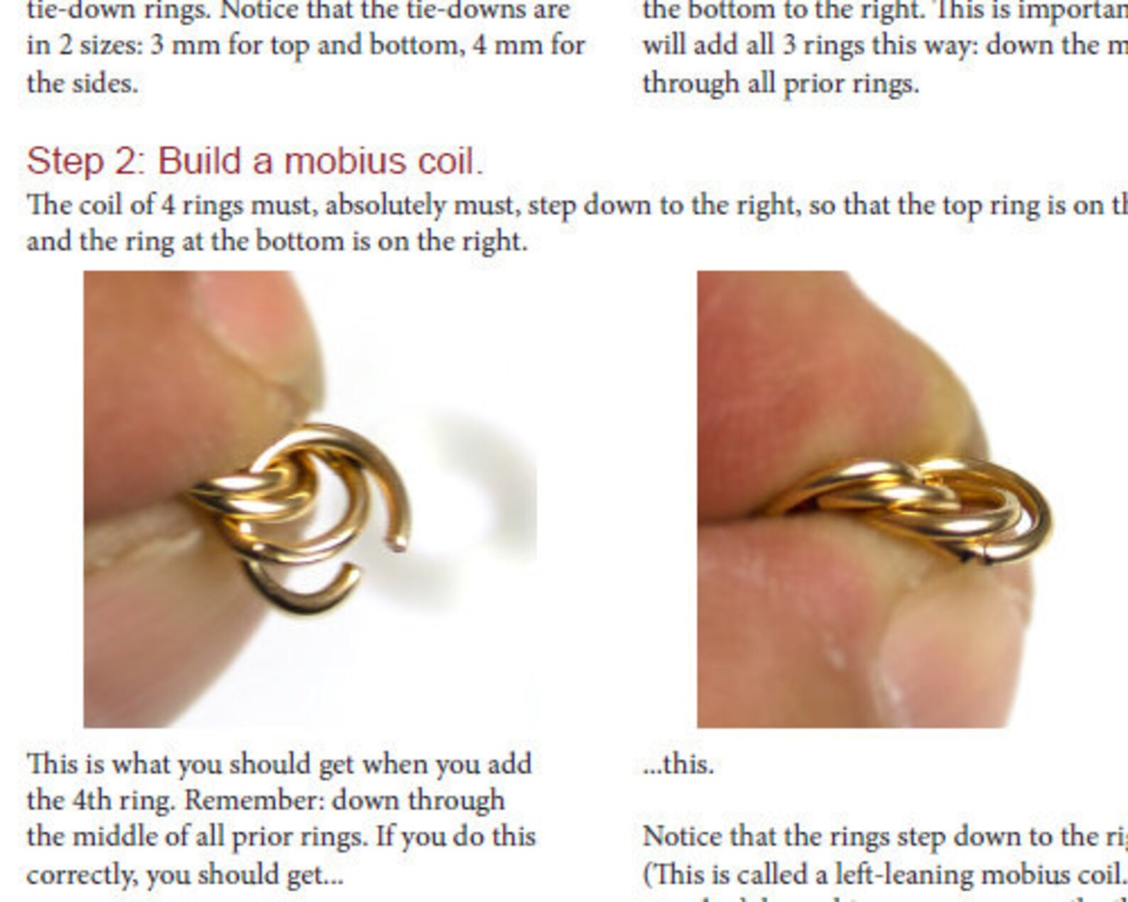 Tutorial for Byzantine Sunburst Chainmaille Bracelet Design, Download ...