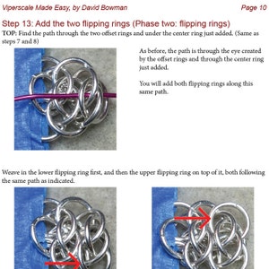 Easy Chainmaille Instructions for Viperscale, Chain Maille Jewelry Tutorial, Jewelry ...