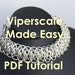 Easy Chainmaille Instructions for Viperscale Chain Maille | Etsy
