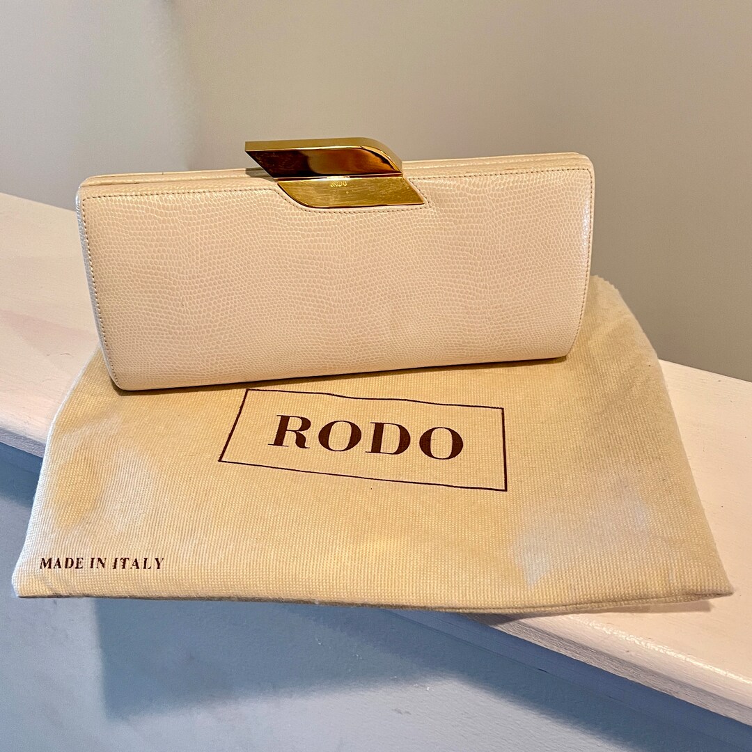 1980s Rodo Italian Lizard Clutch With Hidden Strap & Dust Bag - Etsy