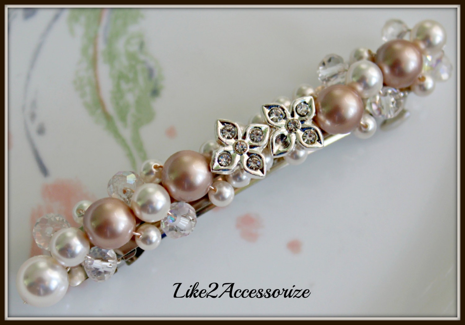 Bridal Pearl Barrette Wedding Barrette Pearl Hair - Etsy