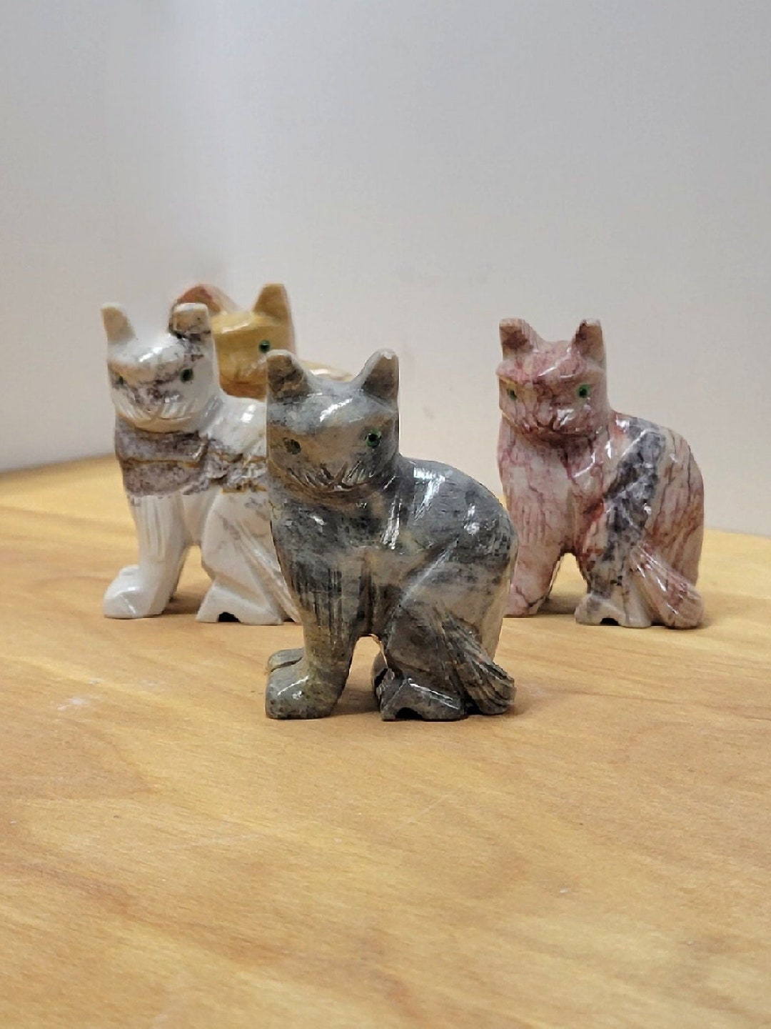 Small Stone Cat Figurine V2 - Etsy