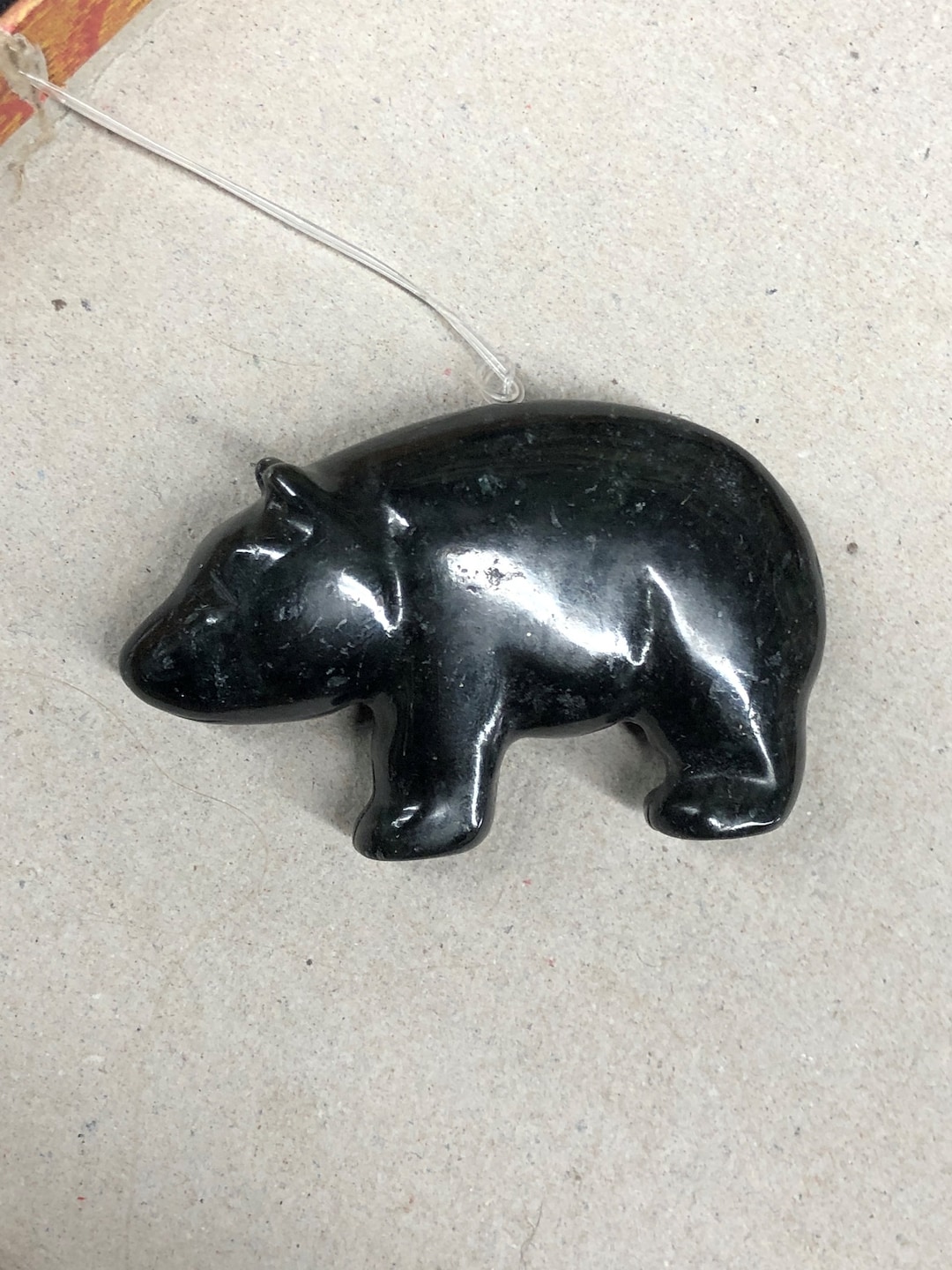 Canadian Jade Bear Pendant 35x55mm - Etsy