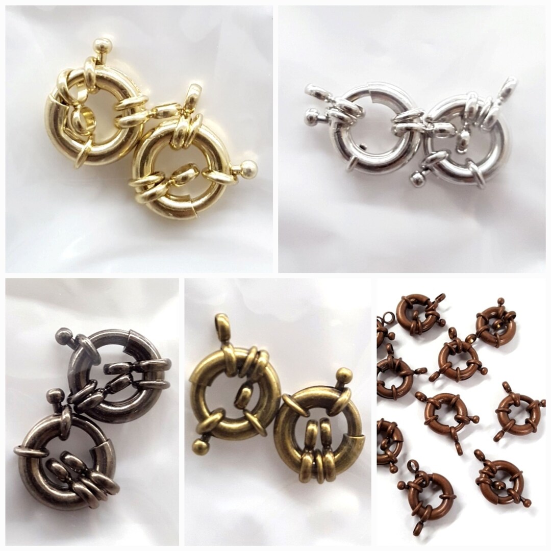 13mm Fancy Spring Ring Clasp 2 Pcs 20pcs 50pcs 100pcs - Etsy