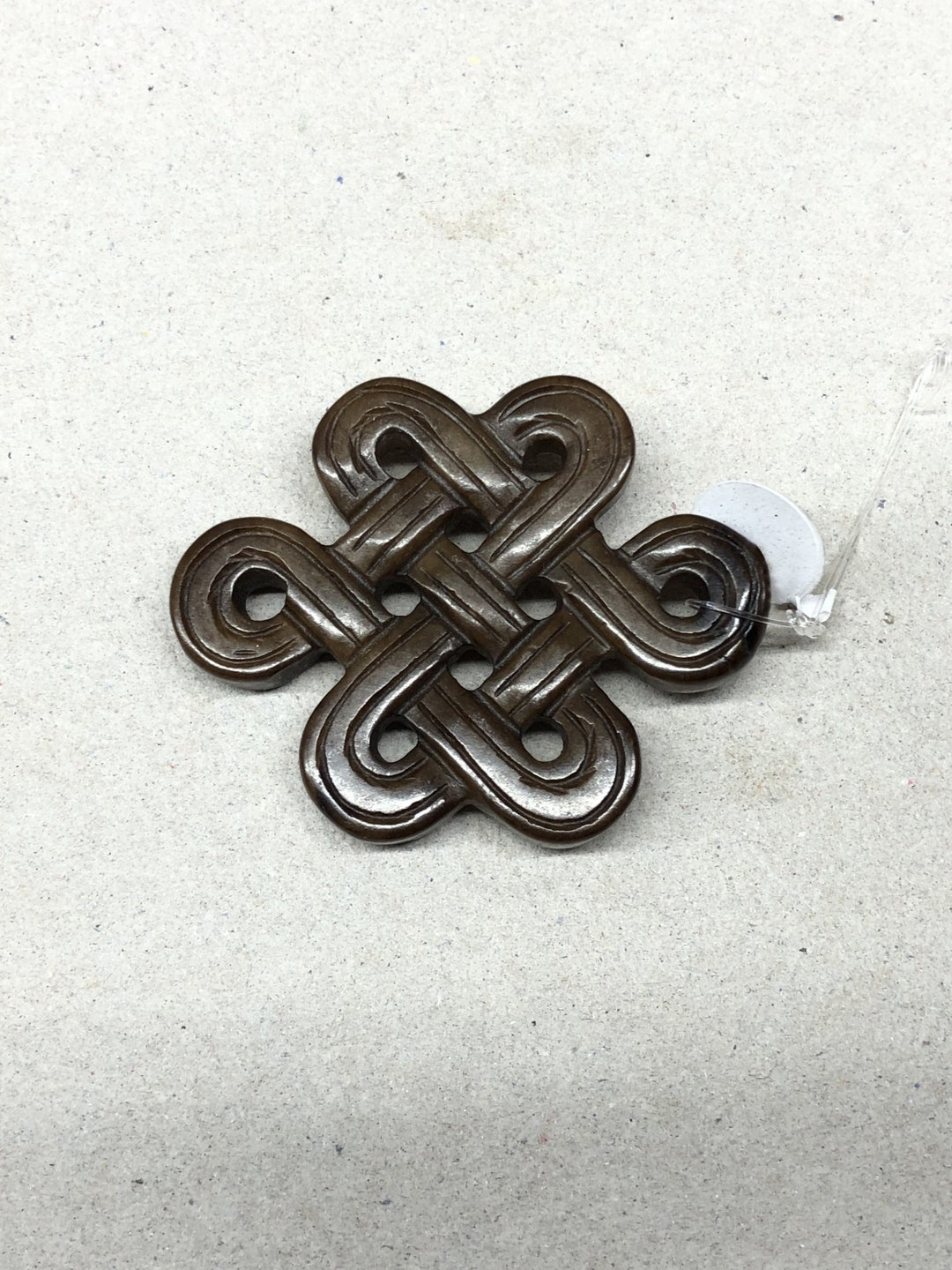 53x42mm Hsiu Jade Knot Pendant - Etsy