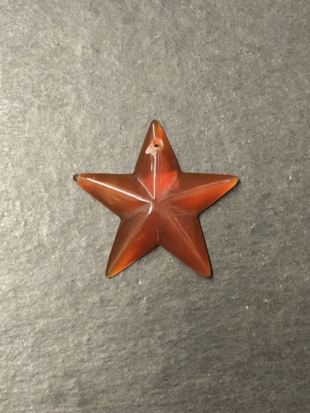 38-42mm Carnelian Pendant "star" Single Sided - Etsy