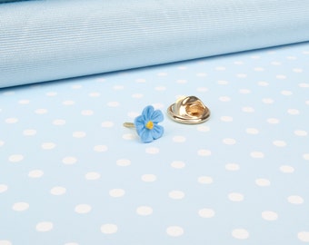 Forget Me Not Pin, Botanical Enamel Pin, Blue Flower Artwork, Original ...