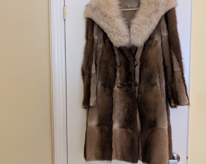 Vintage Stunning Muskrat Fur Coat by Meyer Epstein Canada Size Medium ...